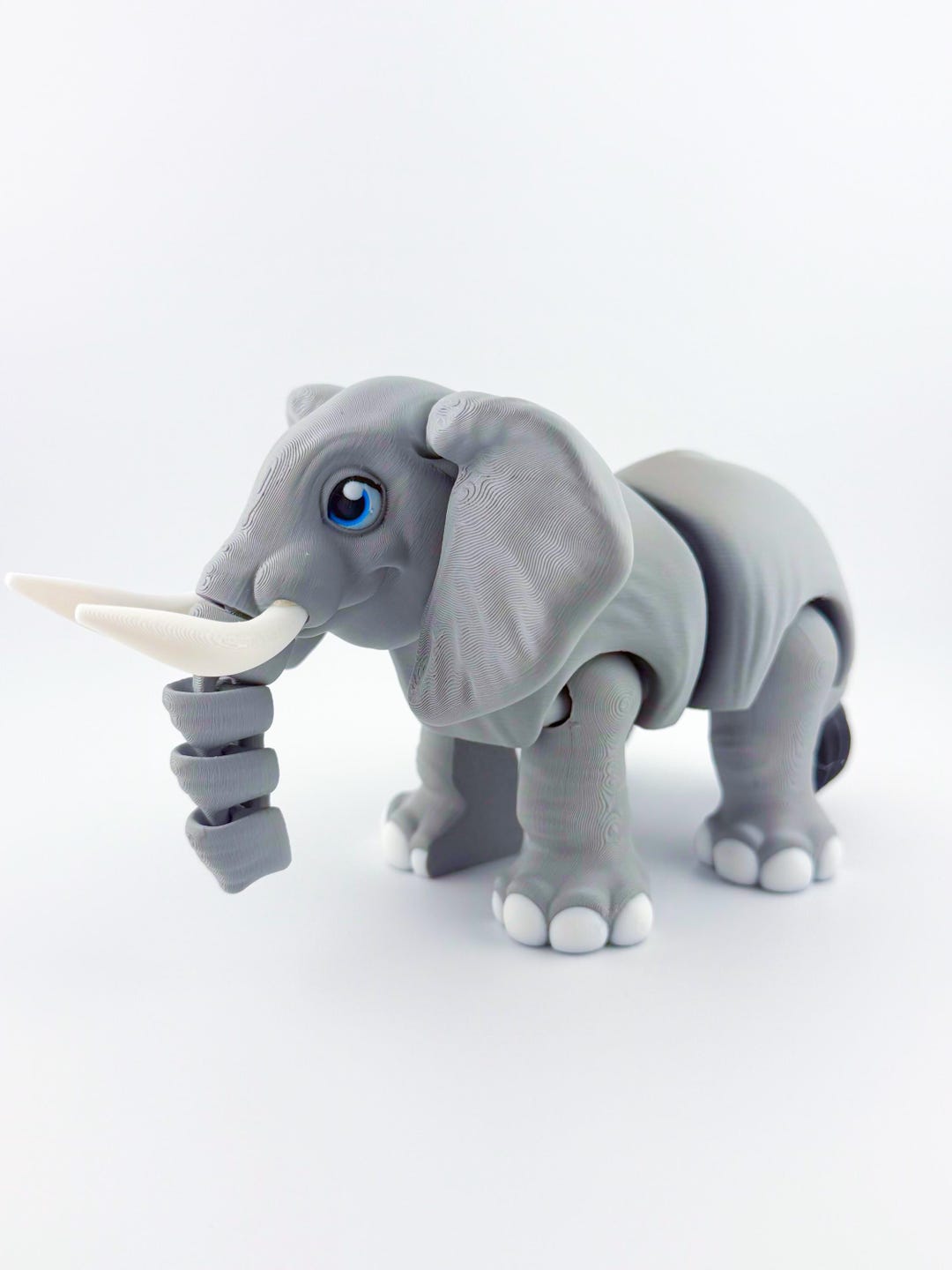 Articulated Elephant Toy - 3D Printed With Moveable Joints - Perfect ...