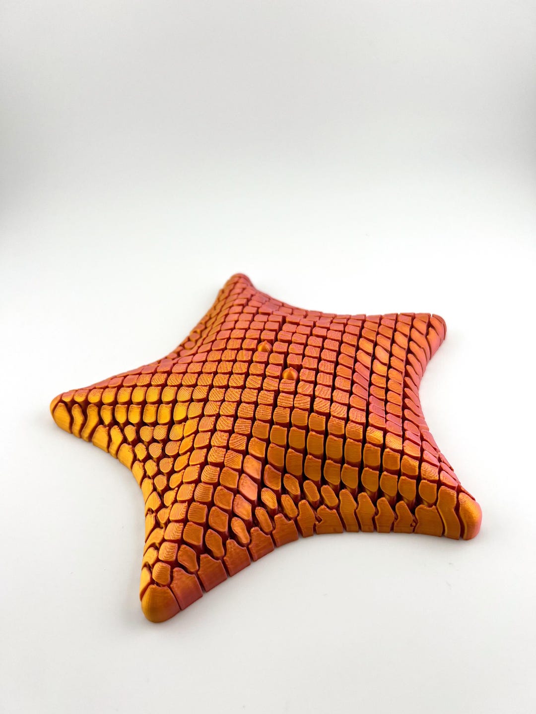 Oceanic Zen: the 3D Printed Starfish Fidget red/gold - Etsy