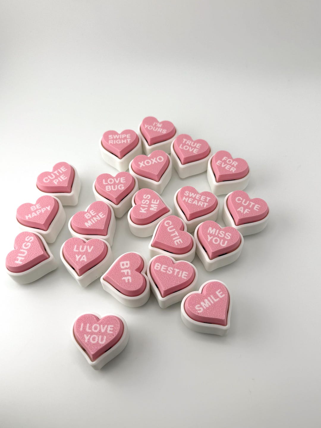 Conversation Heart Fidget Toy, 3D Printed Fidget, Valentine's Day Gift ...