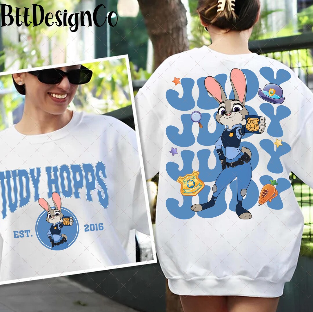 Zootopia Judy and Nick Png, Couple Matching Png,retro Zootropolis ...