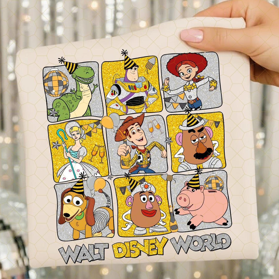 New Year's Eve Friends Cartoon PNG, Retro New Year's Eve Toy Movie Png ...