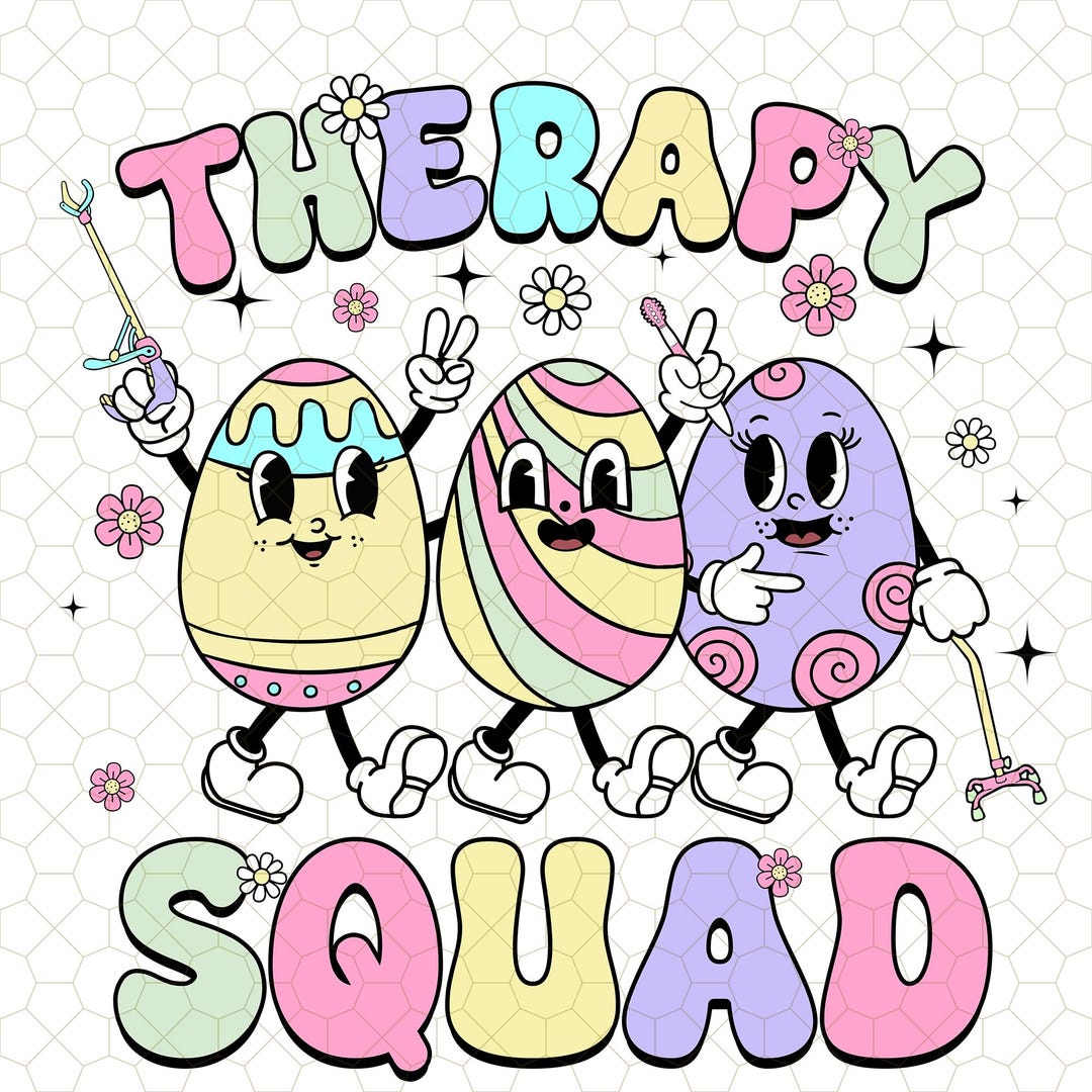 Easter Therapy Squad SLP OT PT Png, Therapy Squad Easter Day Png ...