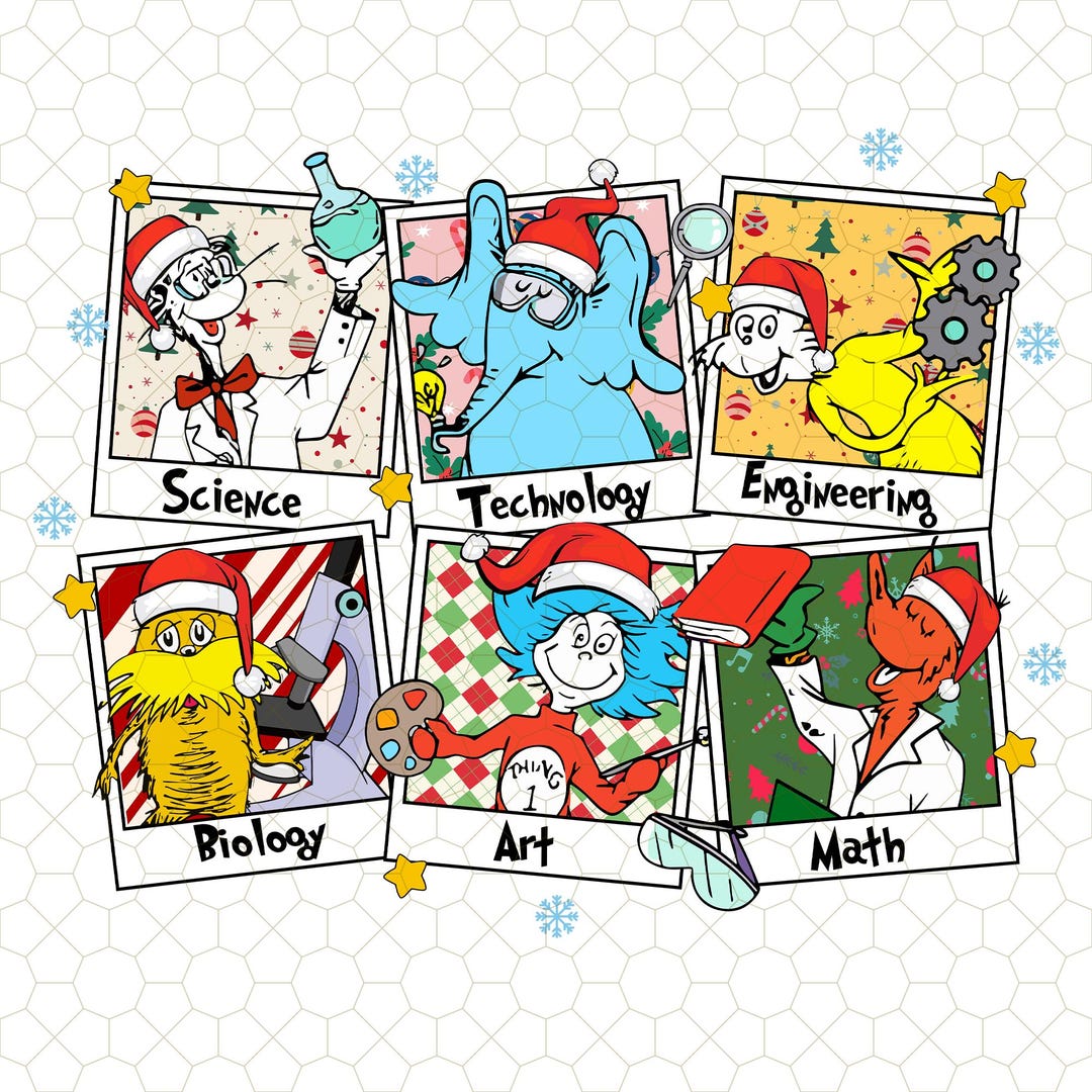 Science Christmas Teacher Png, Book Lover Png, Read Across America Png ...