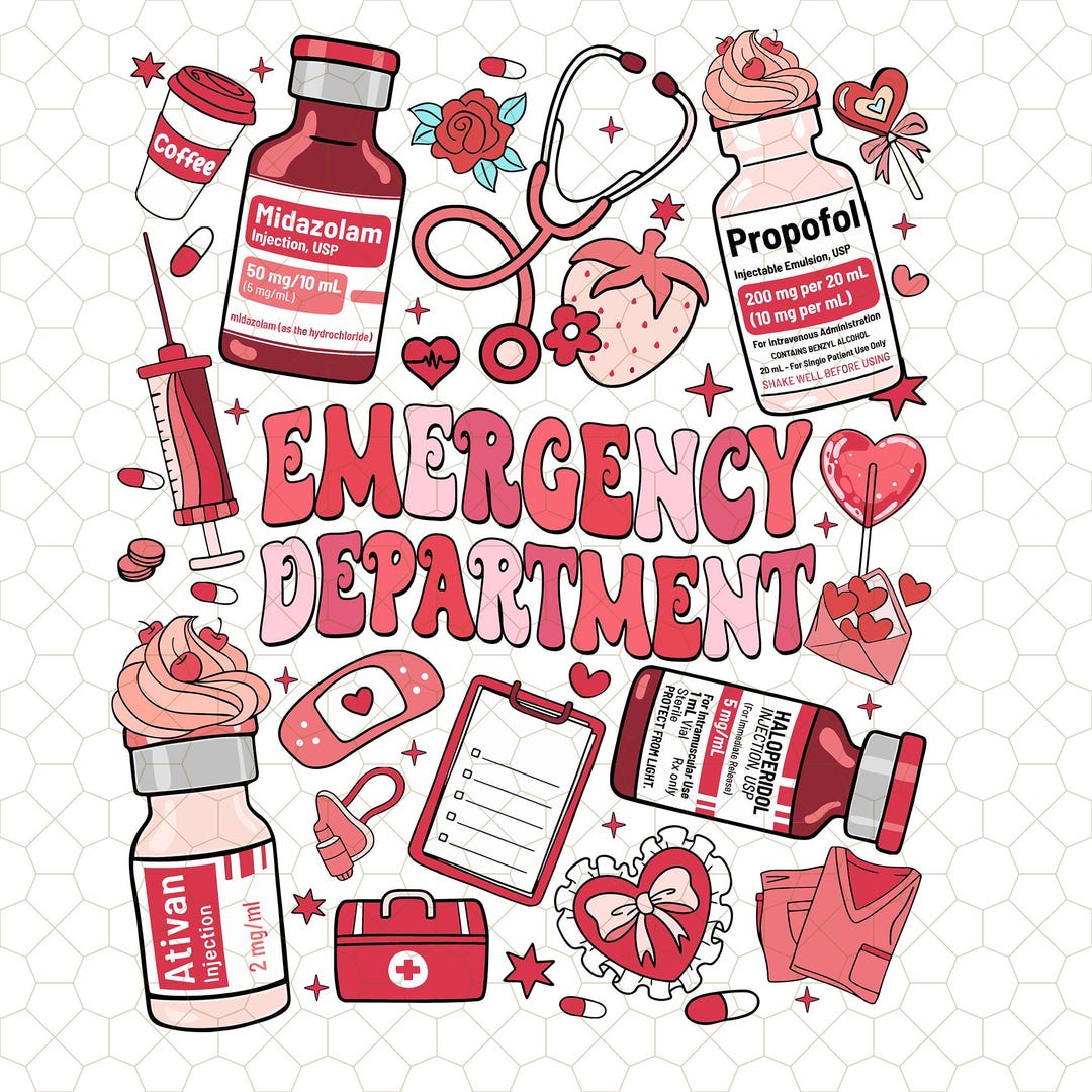 Emergency Department Valentine Png, Valentine ER Nurse Png, Emergency ...