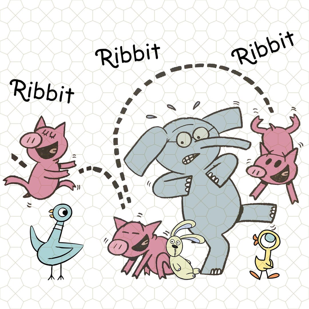 Elephant and Piggie Ribbit Png, Elephant Piggie, Friends Elephant ...