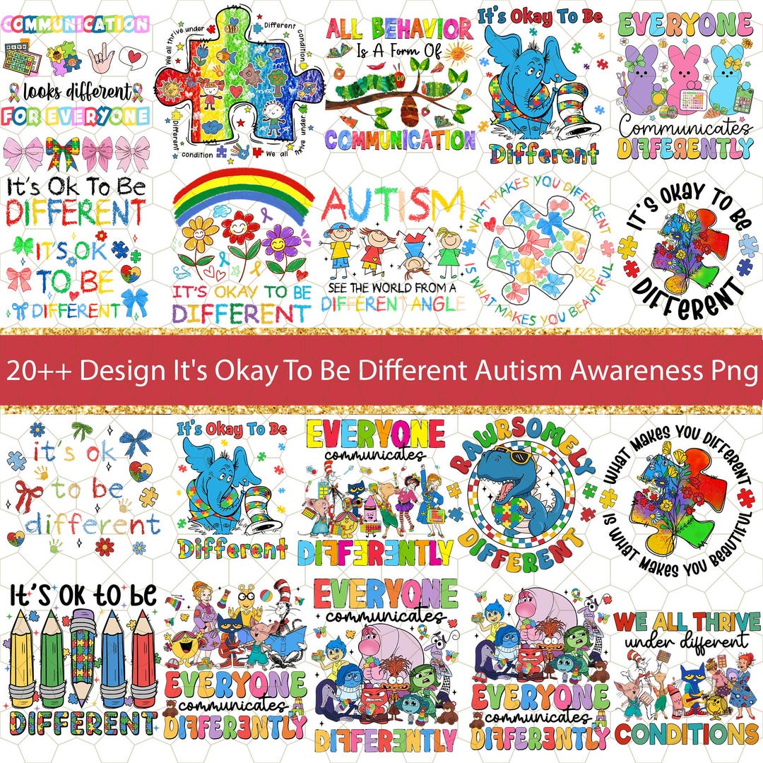 20+everyone Communicates Differently Children's Book Bundle Png, Autism ...