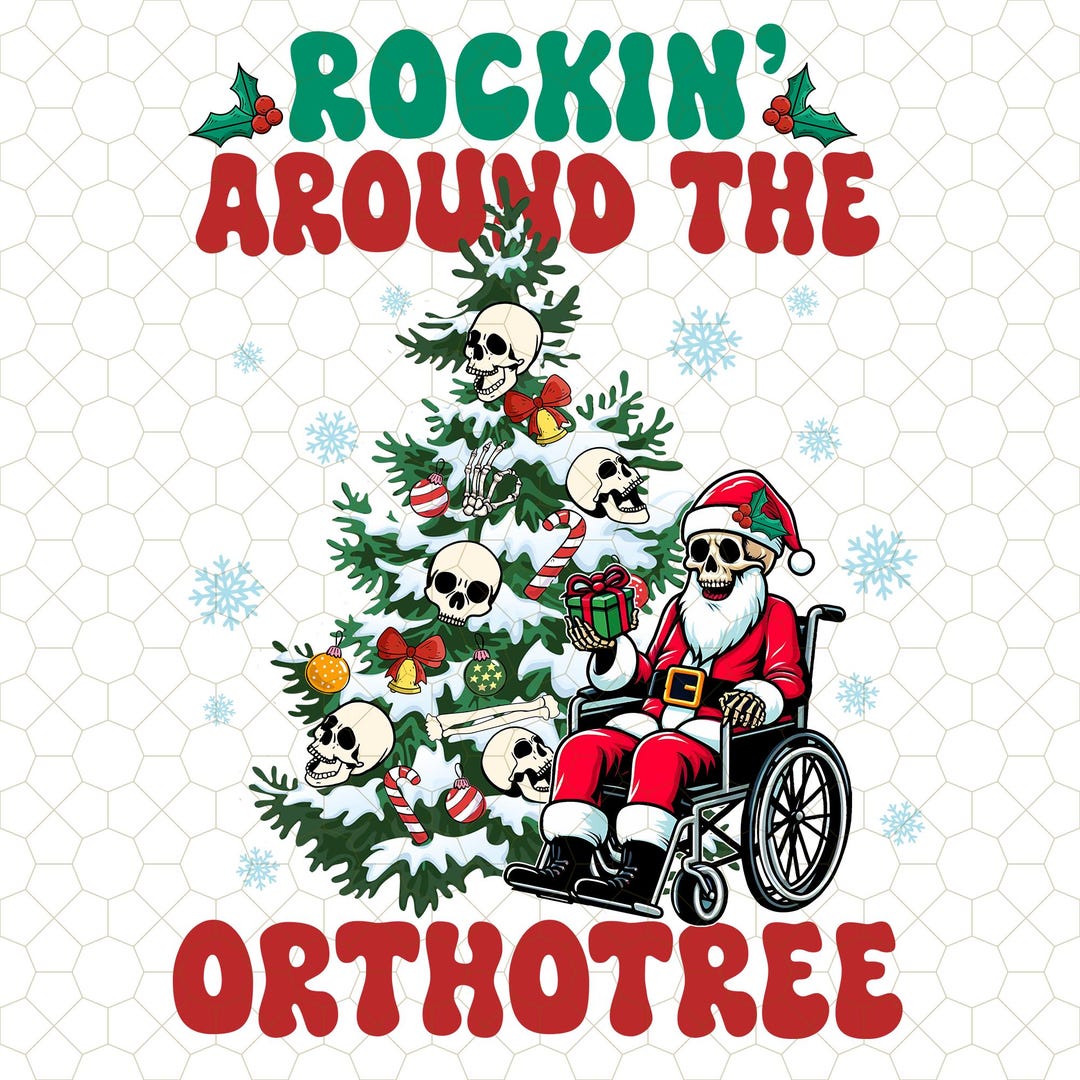 Rockin' Around the Orthotree Png, Ortho Dept Christmas Png, Christmas ...