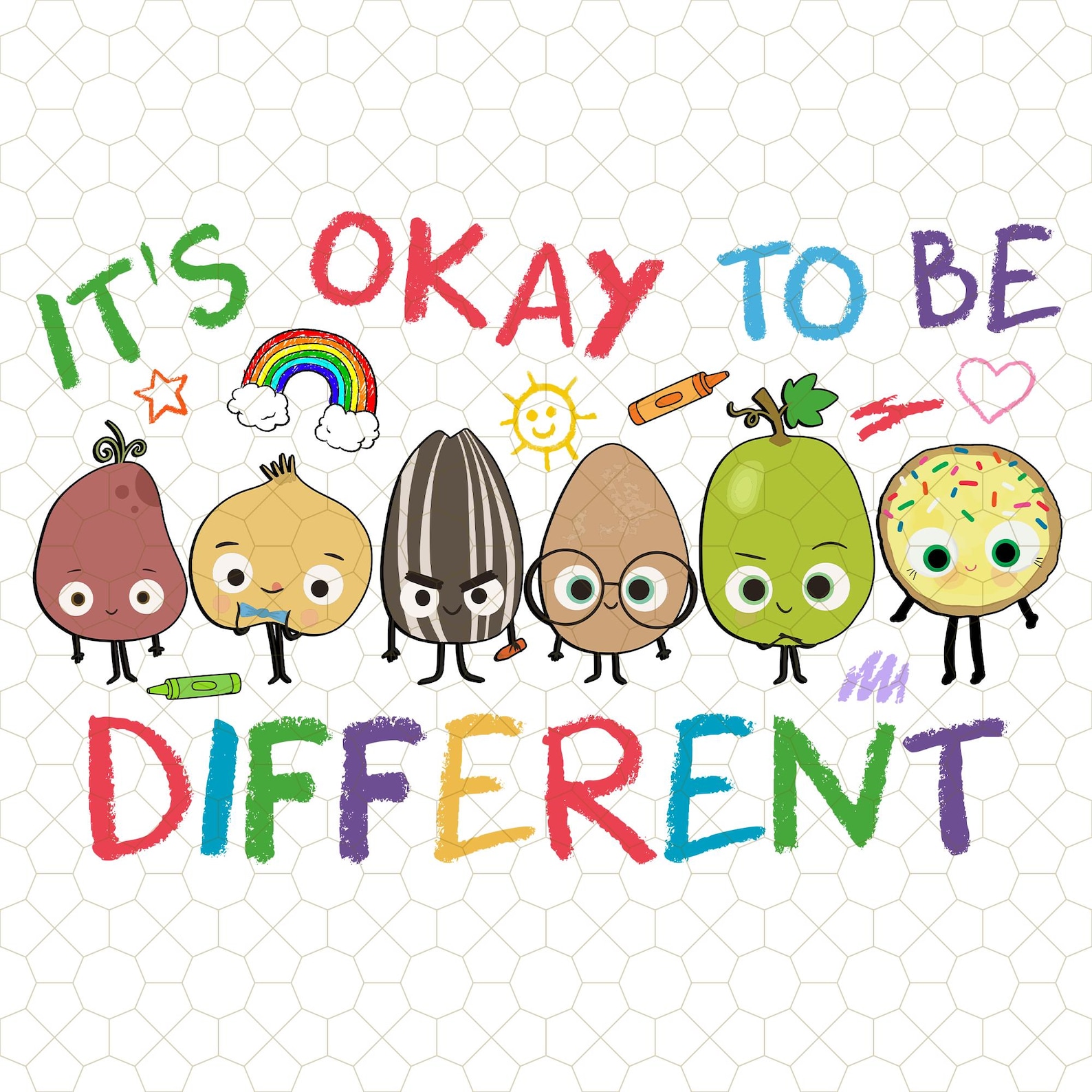 It's Okay to Be Different Png, Sped Png, Neurodiversity Gift, Special ...
