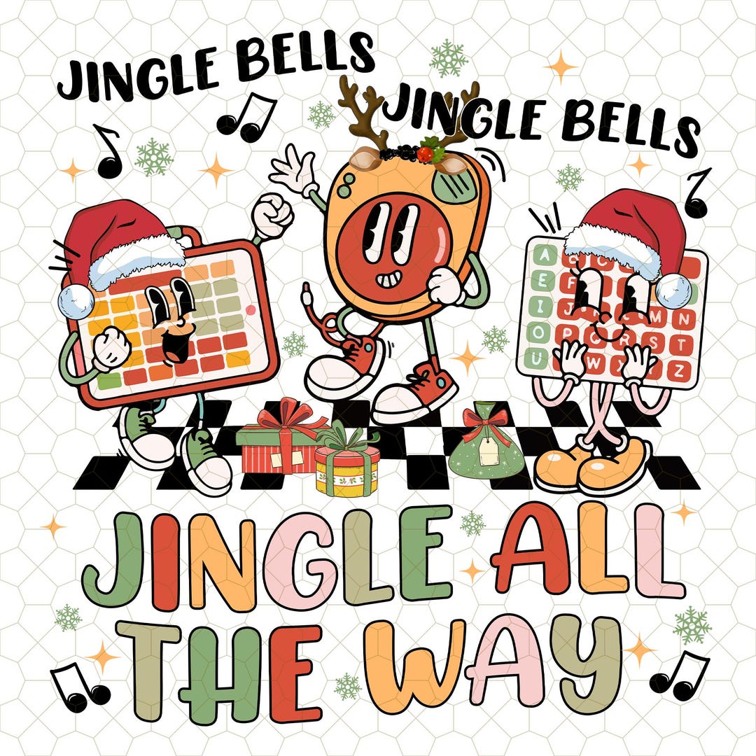Jingle All the Way SLP Christmas Png, SLP Christmas Shirt Png, Speech ...