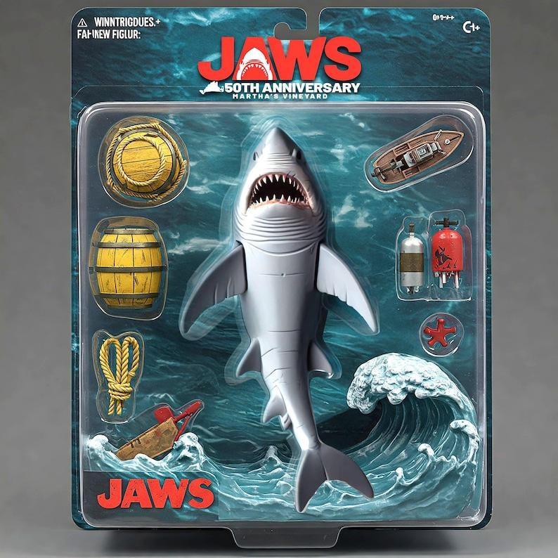Jaws Acrylic Block Plaque, 50th Anniversary Jaws Block, Jaws ...