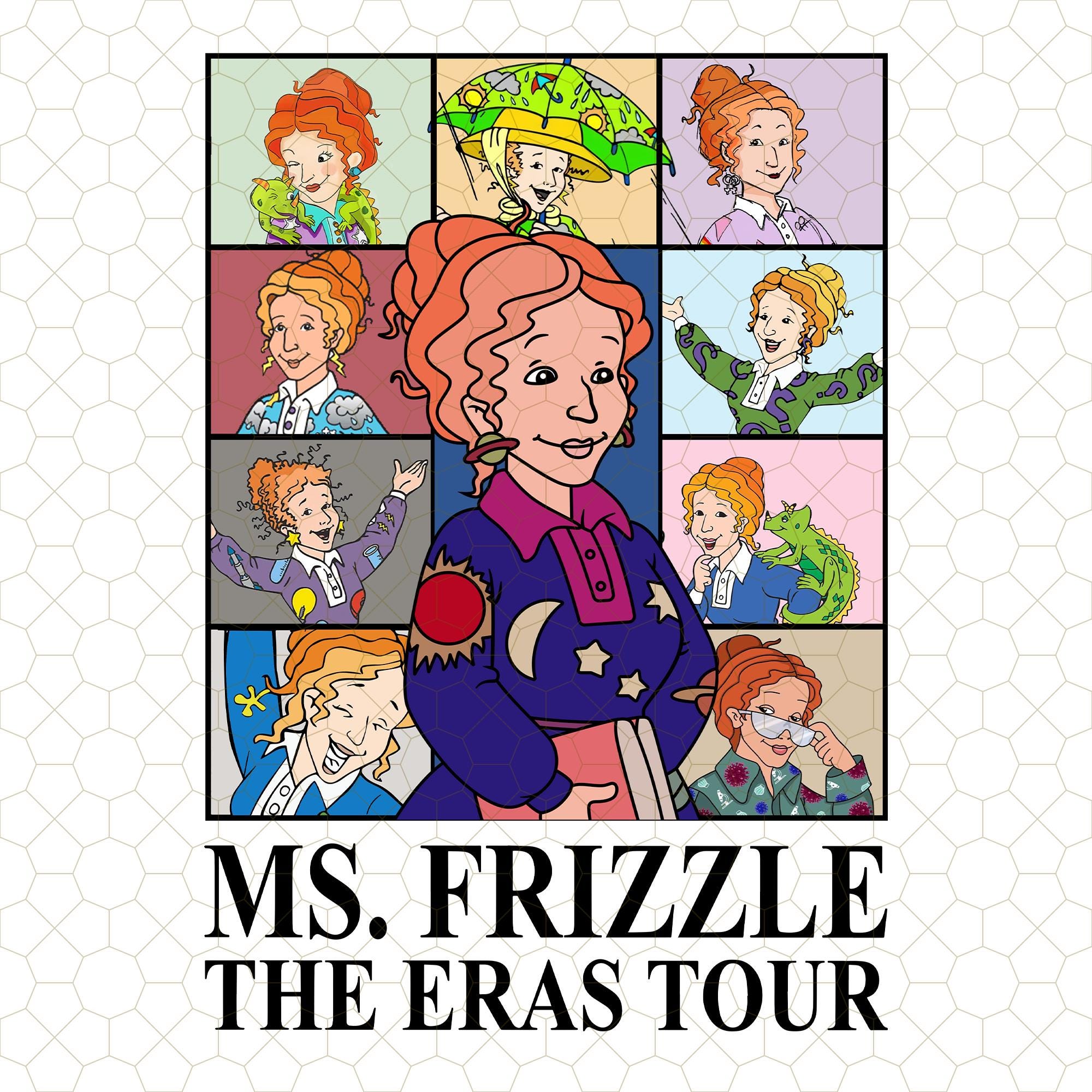 Ms Frizzle the Eras Tour Png, Miss Frizzle Png, Back to School Png ...