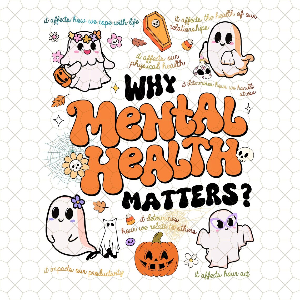 Mental Health Matters Halloween Png, Spooky Halloween Png, Mental ...