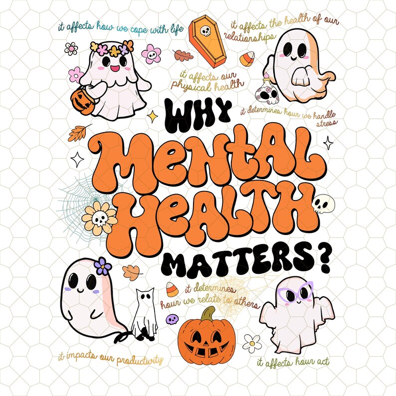 Mental Health Matters Halloween Png, Spooky Halloween Png, Mental ...