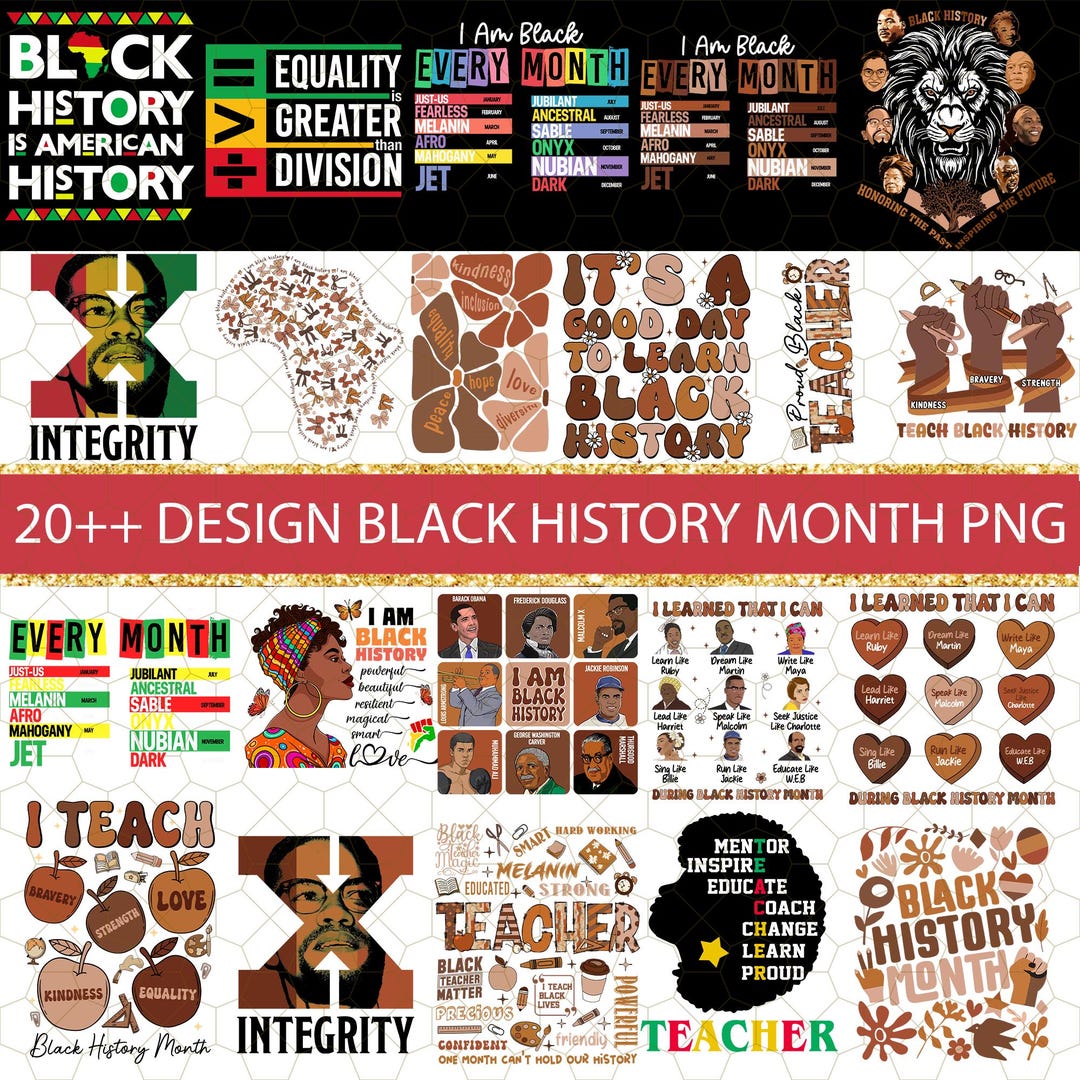 20+bundle Black History Bundle Png, Black History Png, Afro American ...
