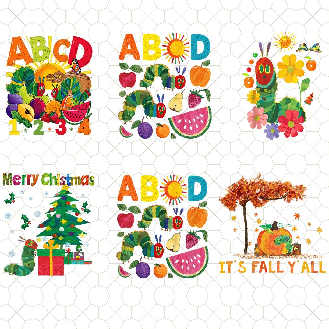 The Very Hungry Caterpillar Bundle Png, Hungry Caterpillar Png ...