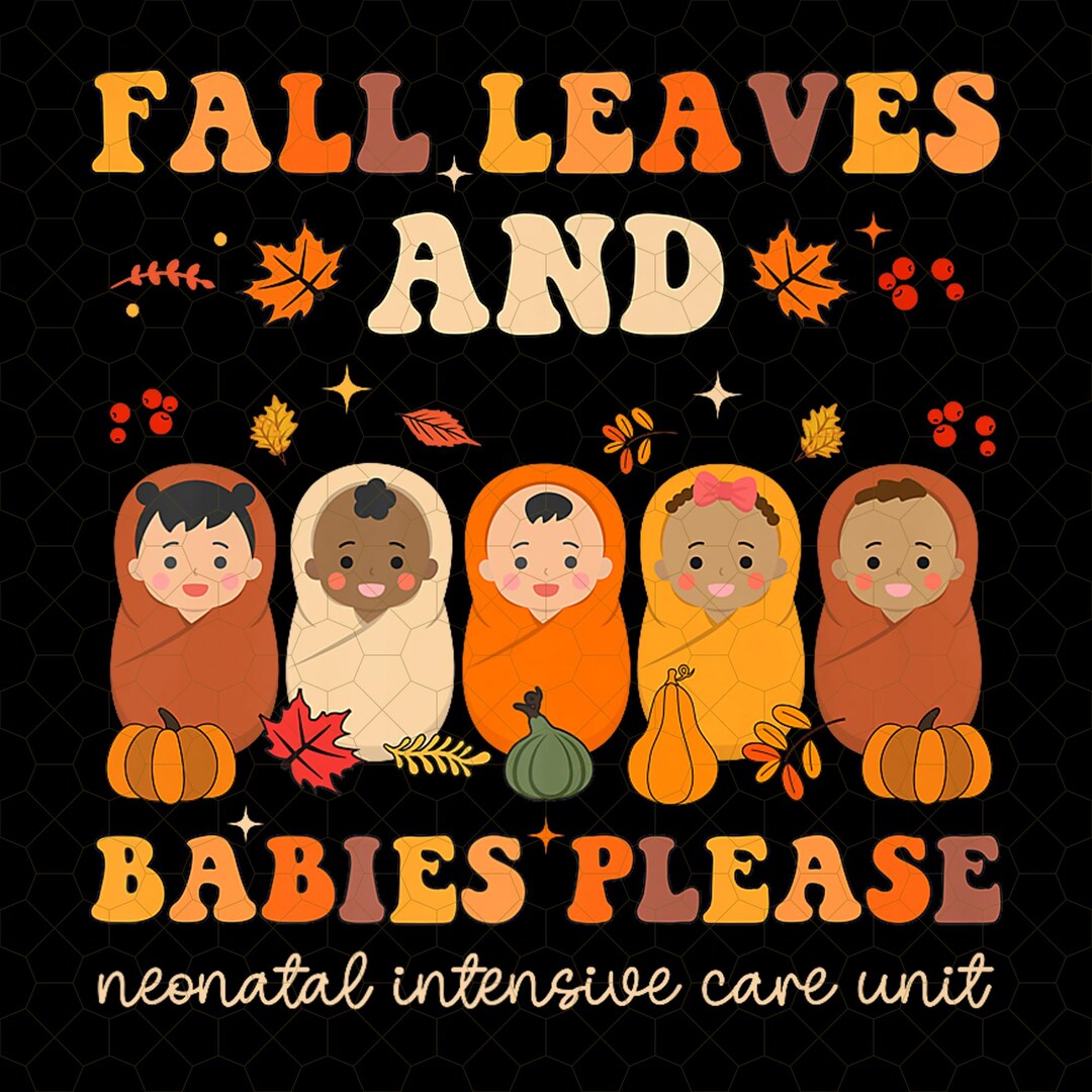 Halloween Fall Nicu Nurse Png Bundle, Caring for the Cutest Spookies ...