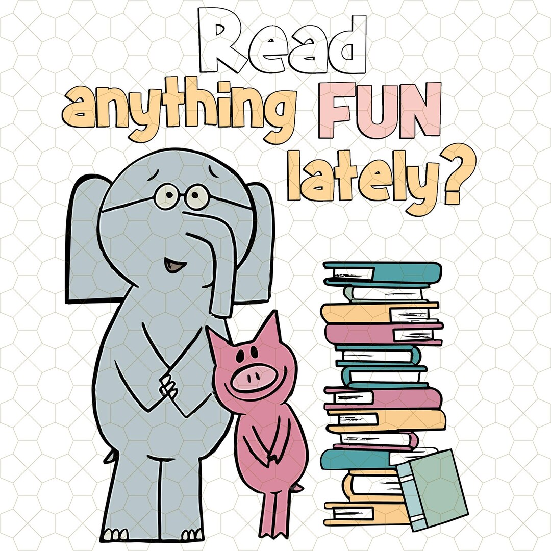 Elephant and Piggie Reading Book Png, Learning With Friends Png ...