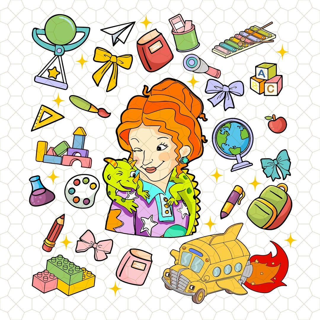 The Magic School Bus Png, Ready to Teach Ms Frizzlee the Magic School ...