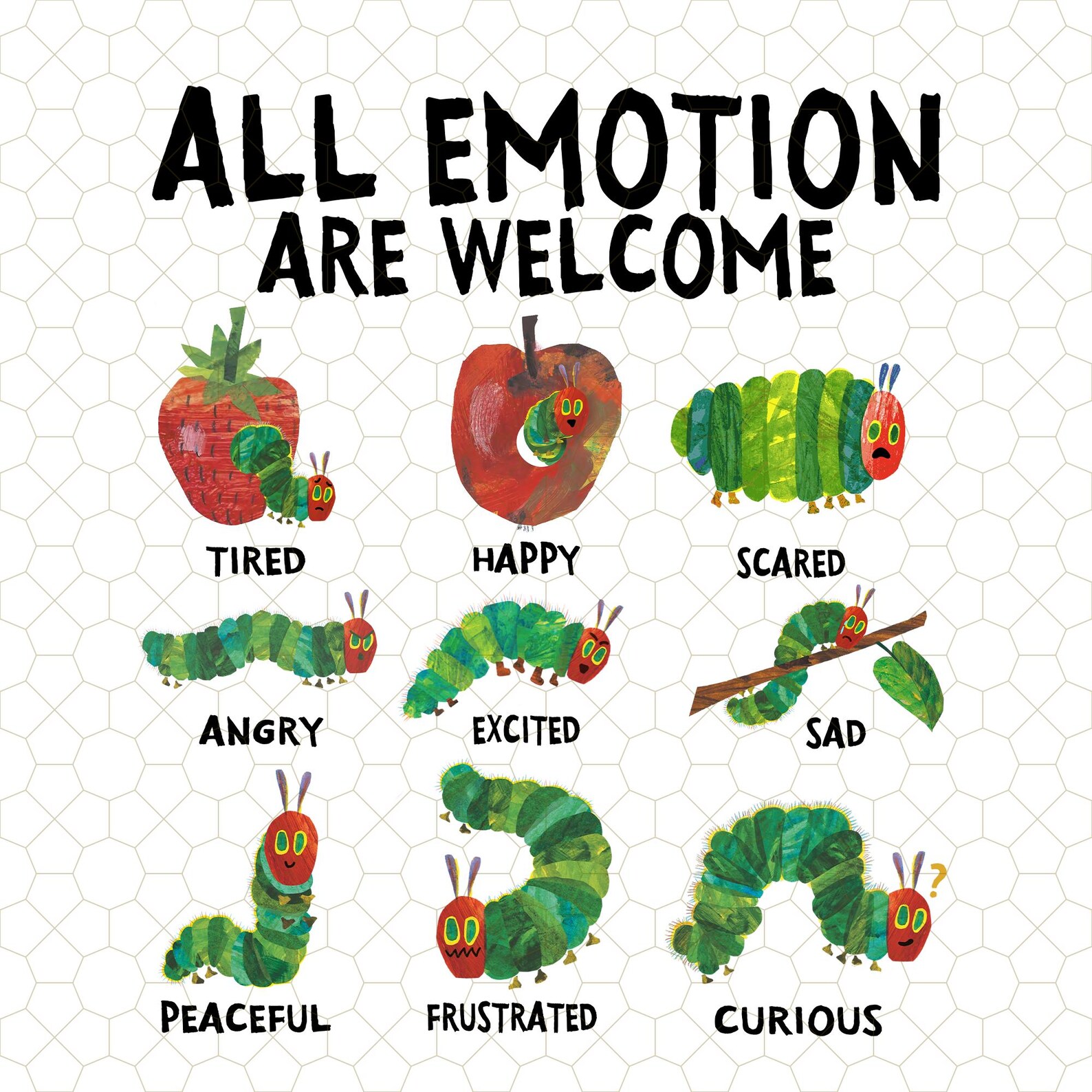 All Emotion Are Welcome Png, Teacher Gifts, Back to School Png, First ...
