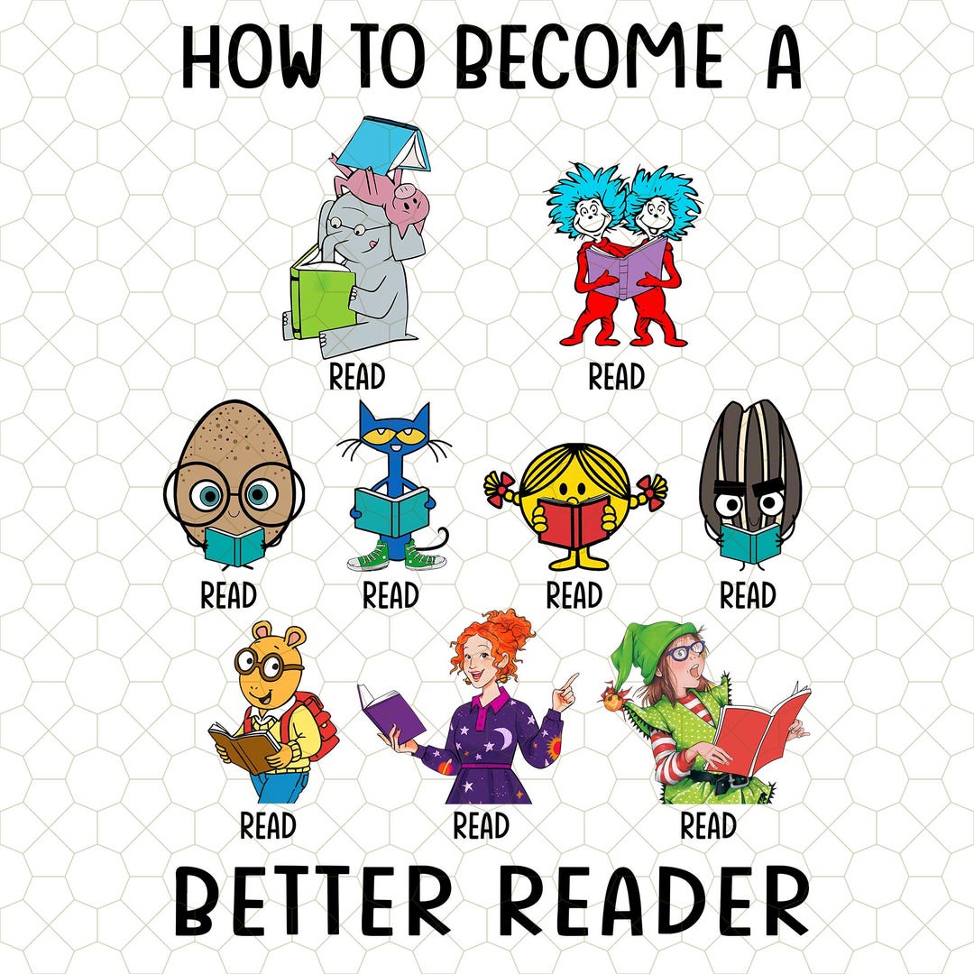 How to Become A Better Reader Png, Cute Read Png, It's A Good Day to ...