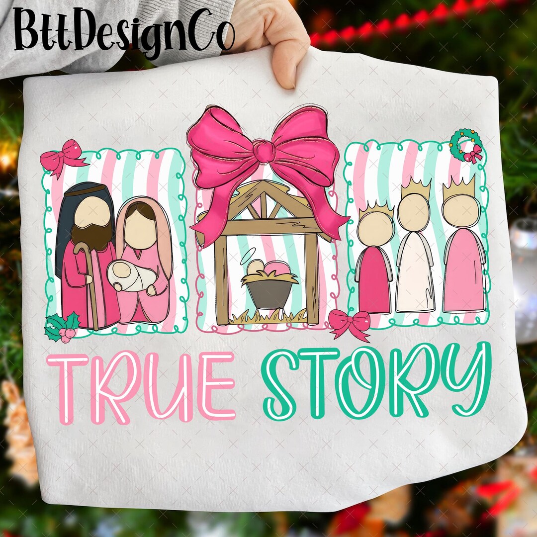 True Story Christian Christmas Png, Christian Christmas Png, Faith ...