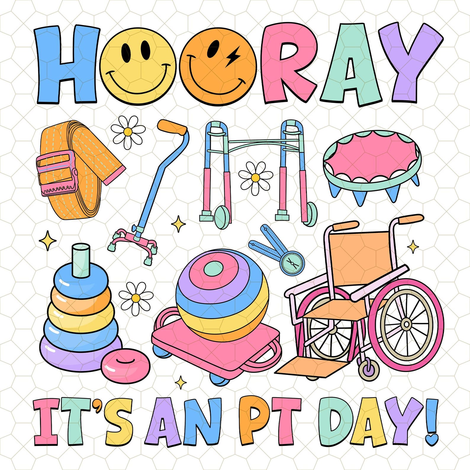 Hooray It's an PT Day Physical Therapy Png, Physical Therapist Gift ...