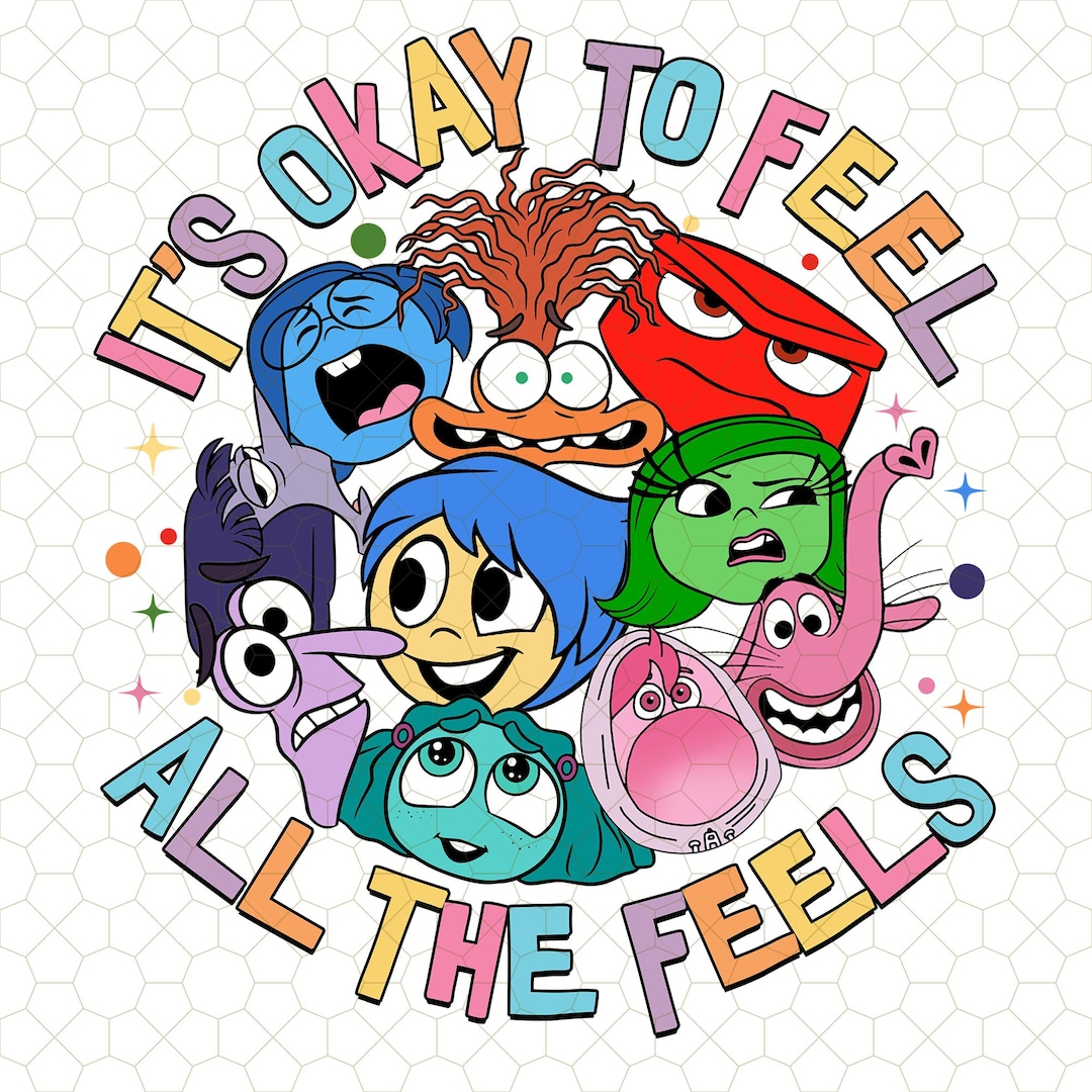 Friends Cartoon Emotions Png, It’s Okay to Feel All the Feels Png ...