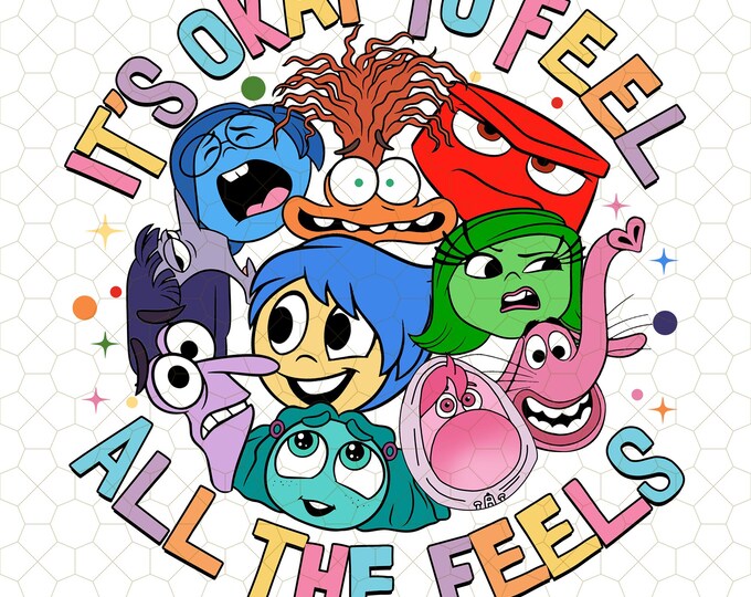 Cartoon Emotions Png, It’s Okay to Feel All the Feels Png, Mental ...
