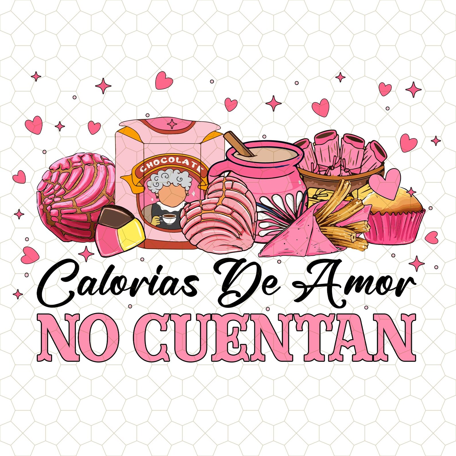 Mexican Food Valentine Png, Concha Valentine's, Pan Dulce Heart ...