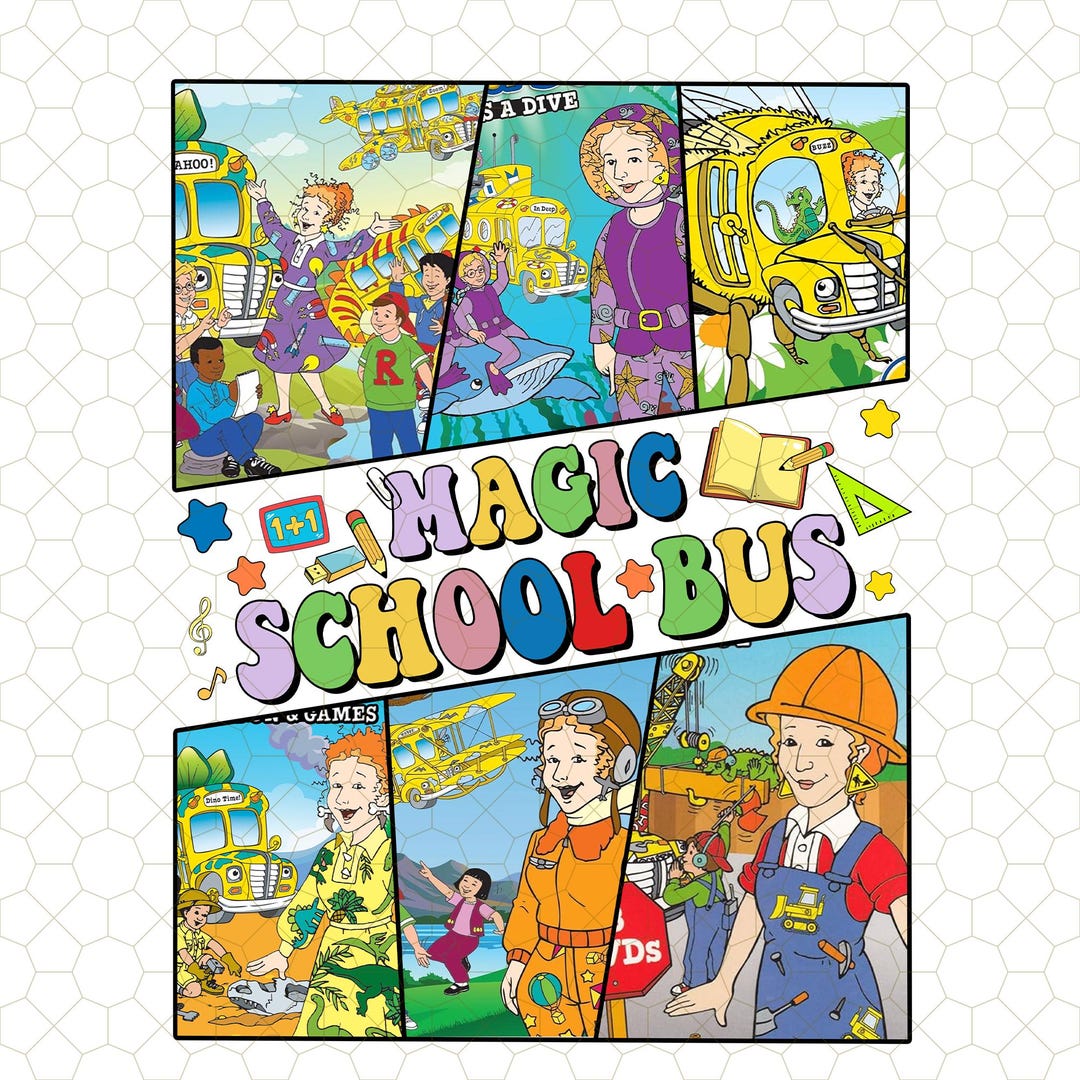 Teacher the Magic School Bus Bundle, Ms Frizzl.e Back to School Png ...