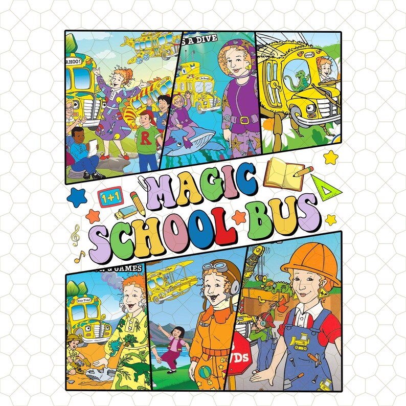 Teacher the Magic School Bus Bundle, Ms Frizzl.e Back to School Png ...