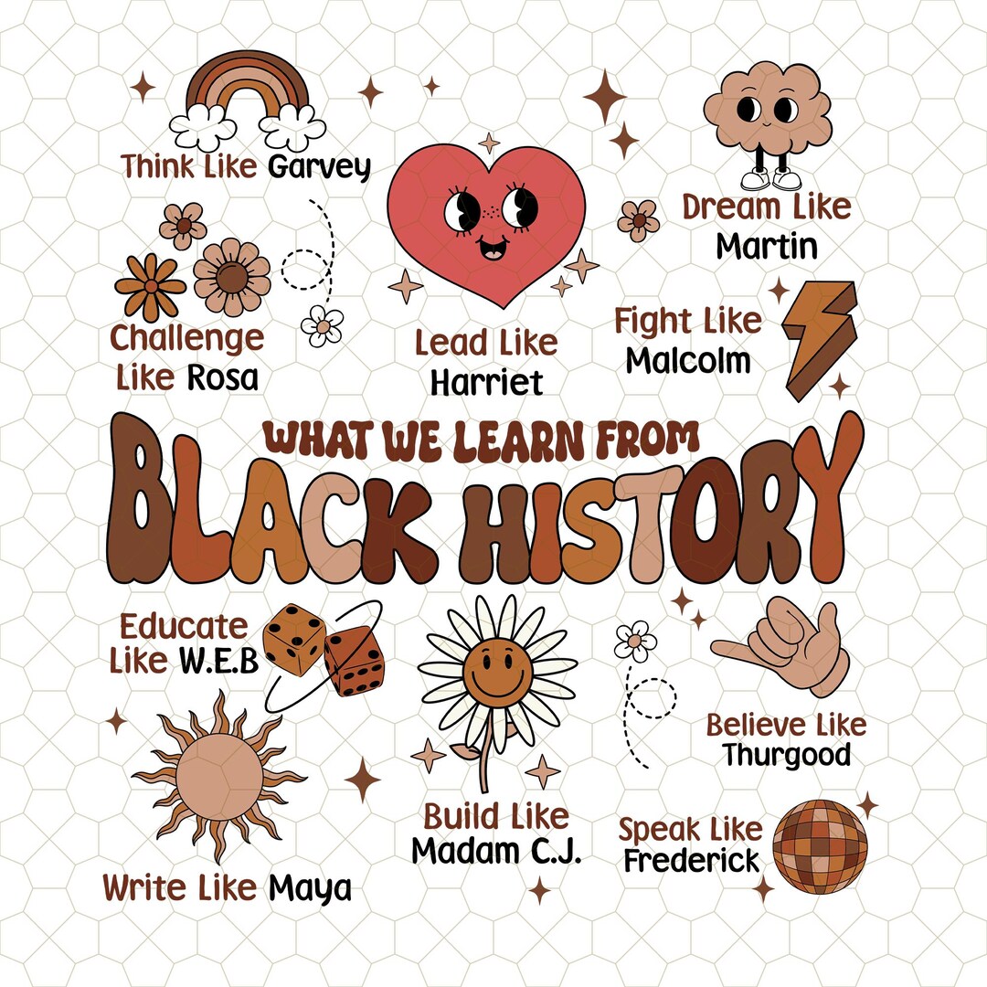 What We Learn From Black History Png, Black History Png, Afro Black ...