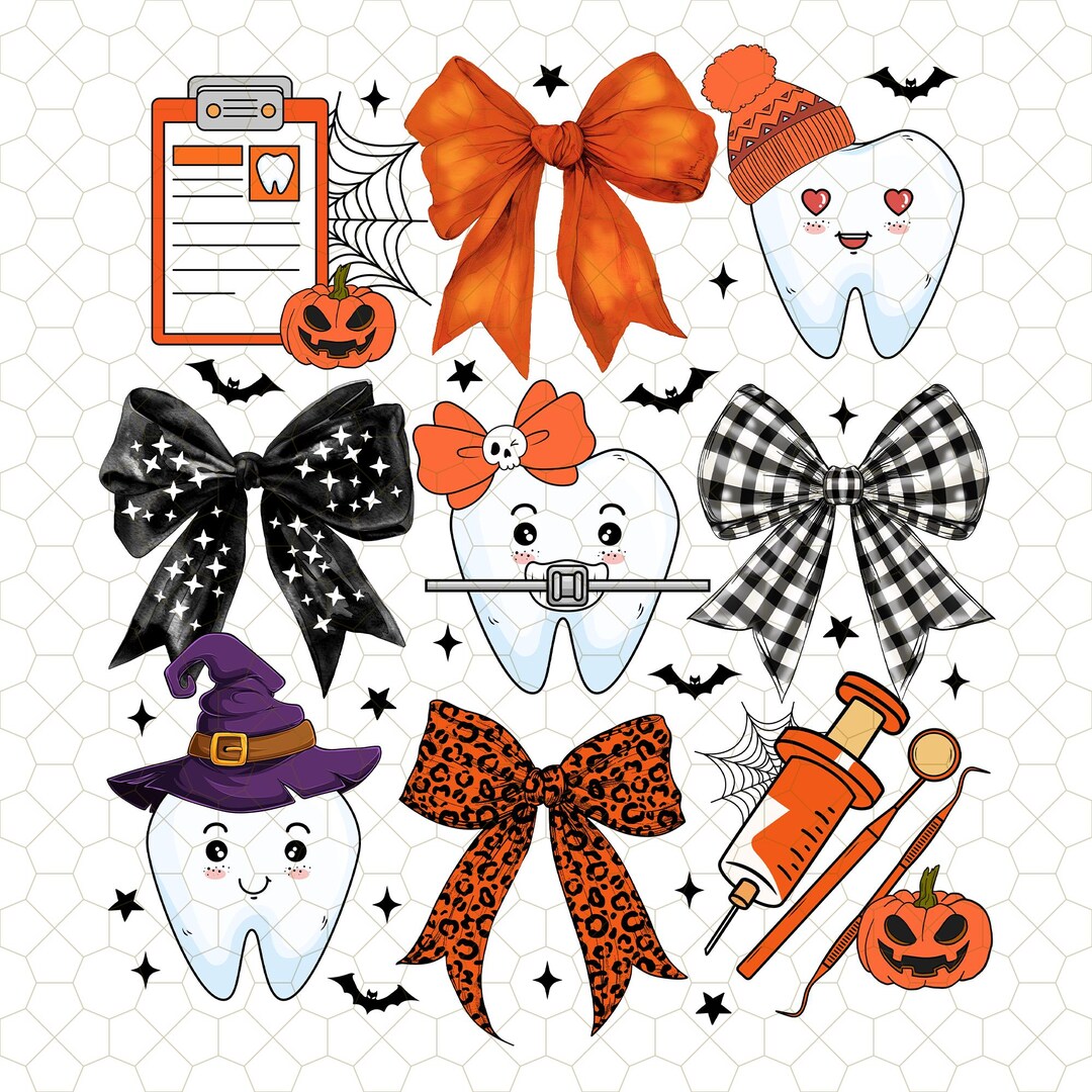 Spooky Dentist Halloween Png, Unny Halloween Teeth Png, Dental ...