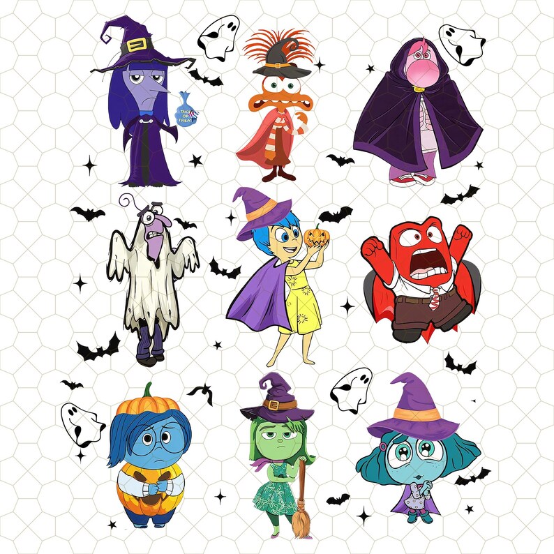 Halloween Inside Out Characters Png, Funny Halloween Png, Spooky Inside ...