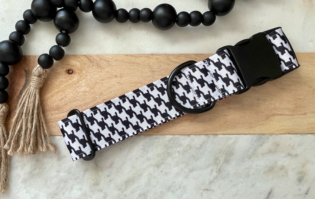 1.5" Houndstooth Wide Dog Collar - Etsy