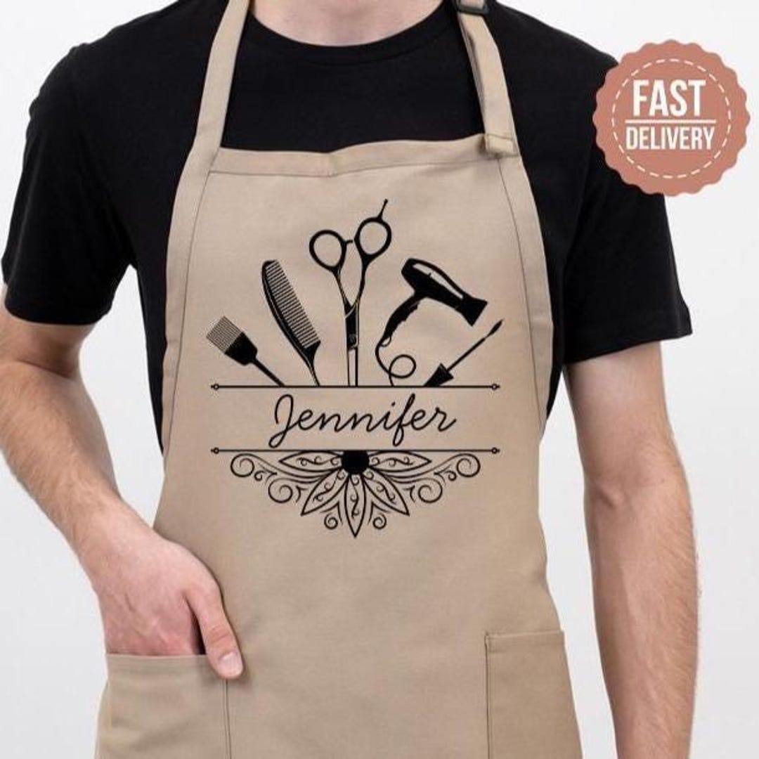Custom Hair Stylist Apron, Funny Hair Stylist Aprons, Funny Hairdresser ...