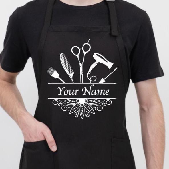 Custom Hair Stylist Apron, Funny Hair Stylist Aprons, Funny Hairdresser ...