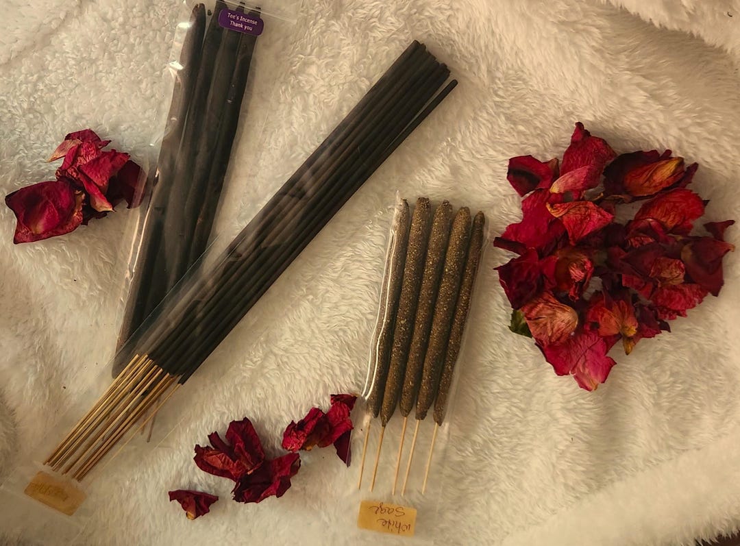 Purify Hand Rolled White Sage and Dragon Blood Incense Sticks. FREE ...