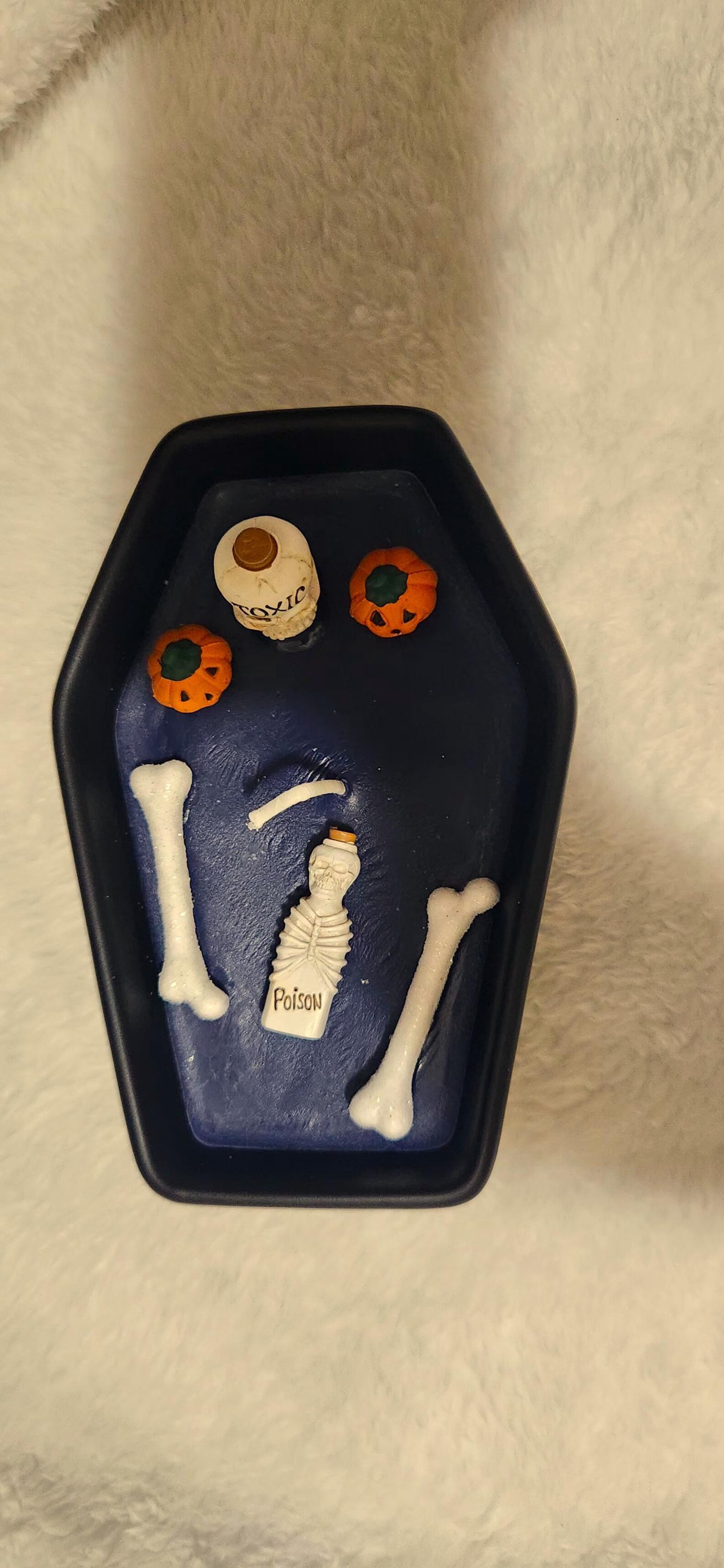 Gothic Halloween Vanilla Coffin Candle - Etsy