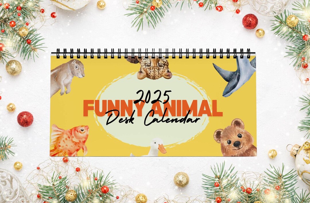 Funny Animal Desk Calendar 2025,funny Desk Calendar,cute Desk Calendar ...