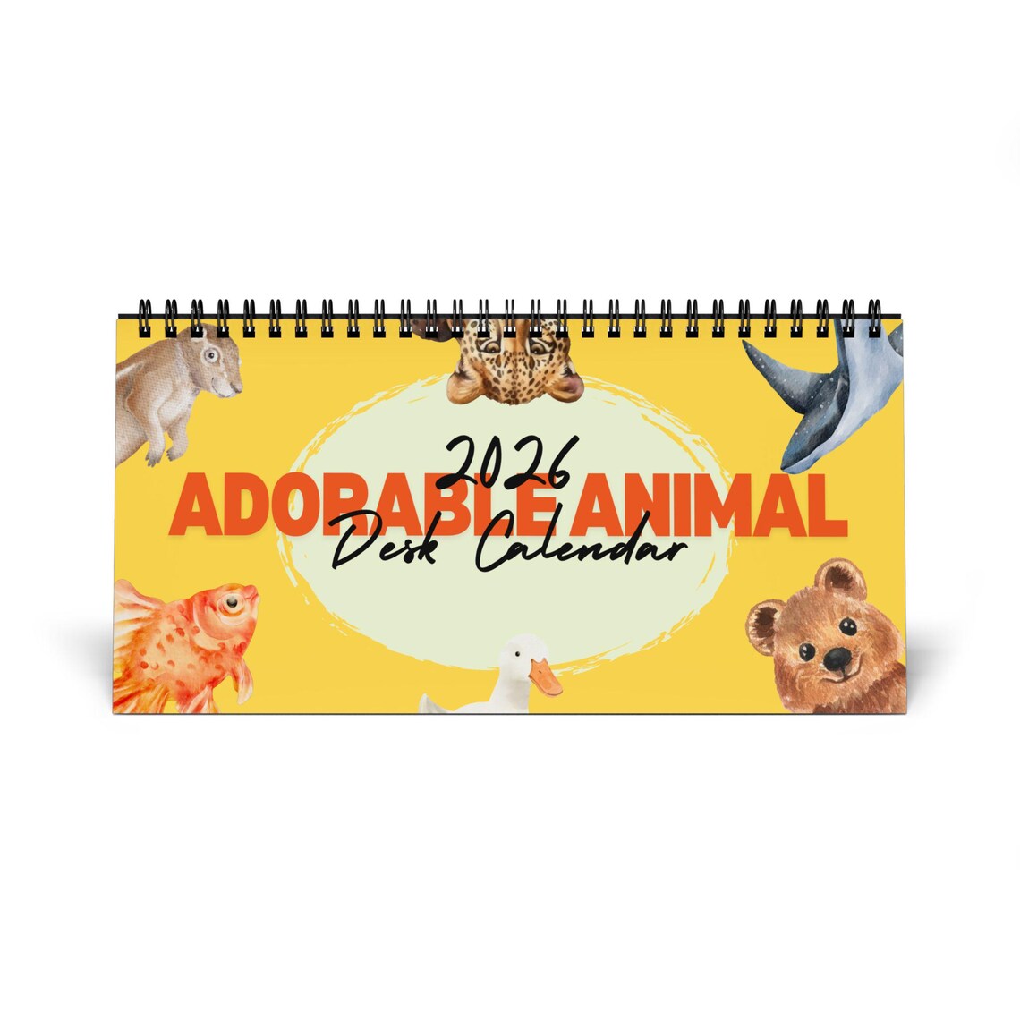 Adorable Animal Desk Calendar 2026,cute Animal Calendar 2026,animal ...