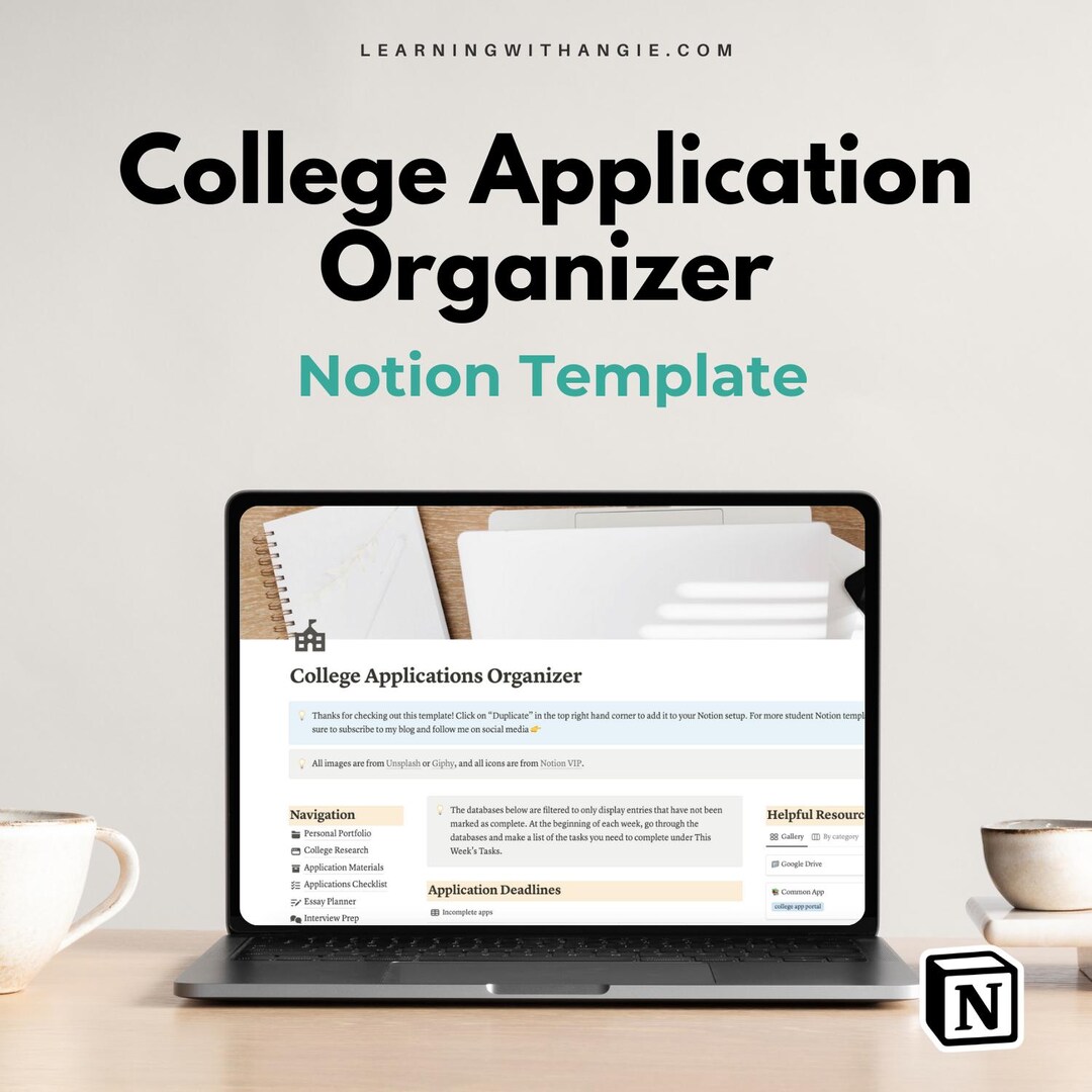 All-in-one College Application Organizer - Etsy