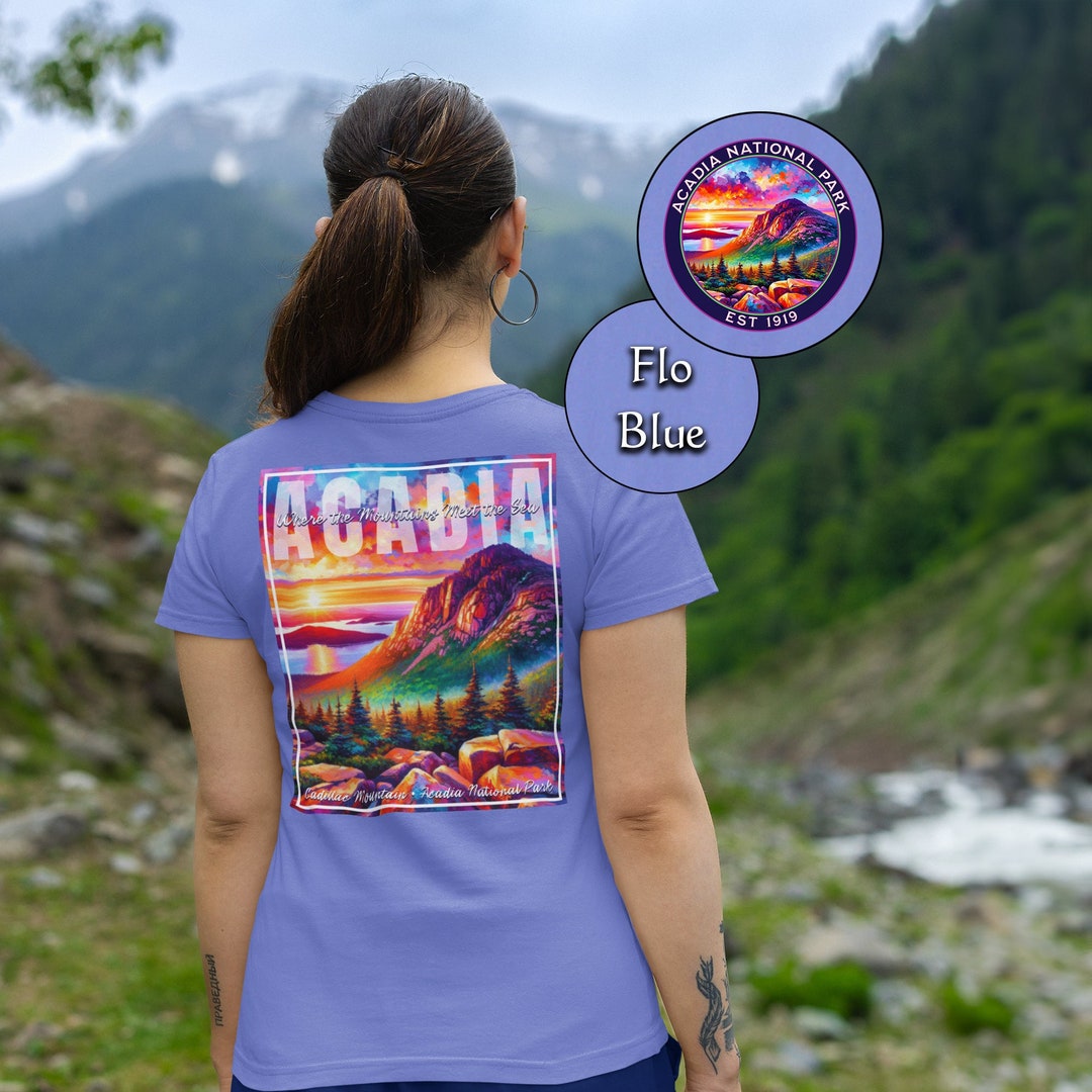 Acadia National Park Shirt Cadillac Mountain Acadia T-shirt Outdoor ...