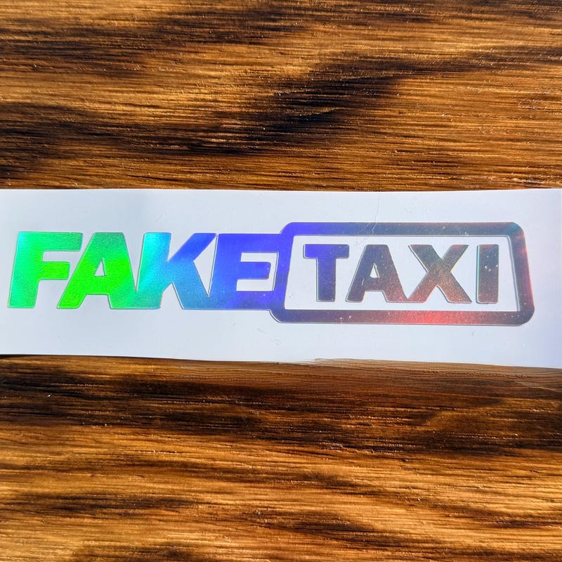 Fake Taxi Sticker for Car - Etsy