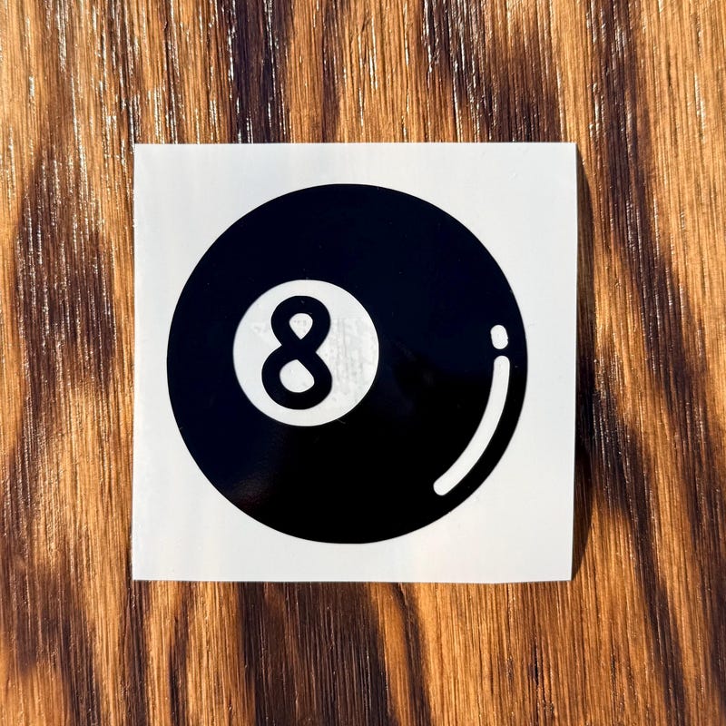 8 Ball Decal - Etsy