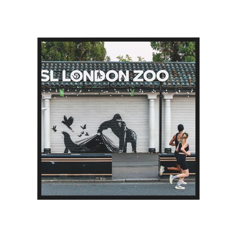 Banksy gorilla's Gambit Breaking Out CENTER-PIECE Magnet London Zoo ...