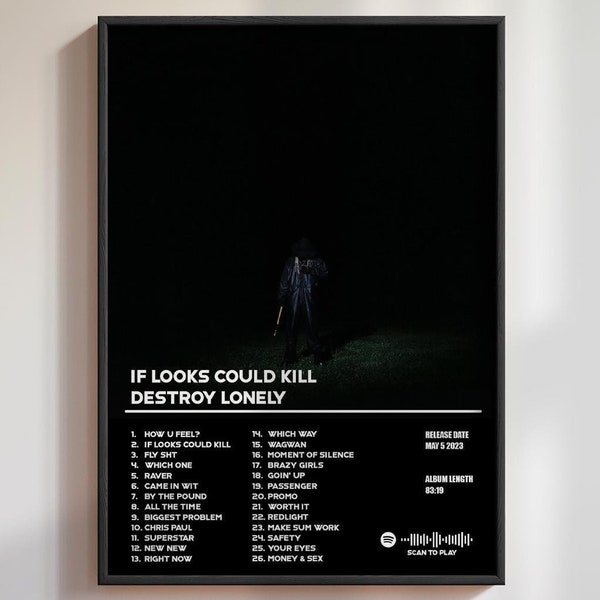 Destroy Lonely Poster - Etsy