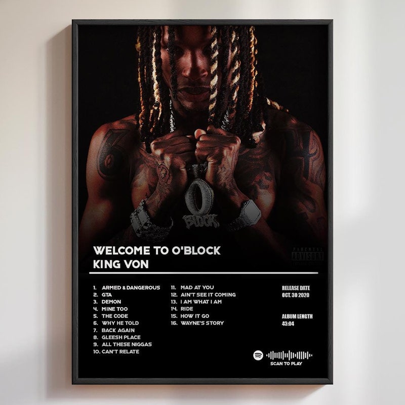 King Von Poster - Etsy