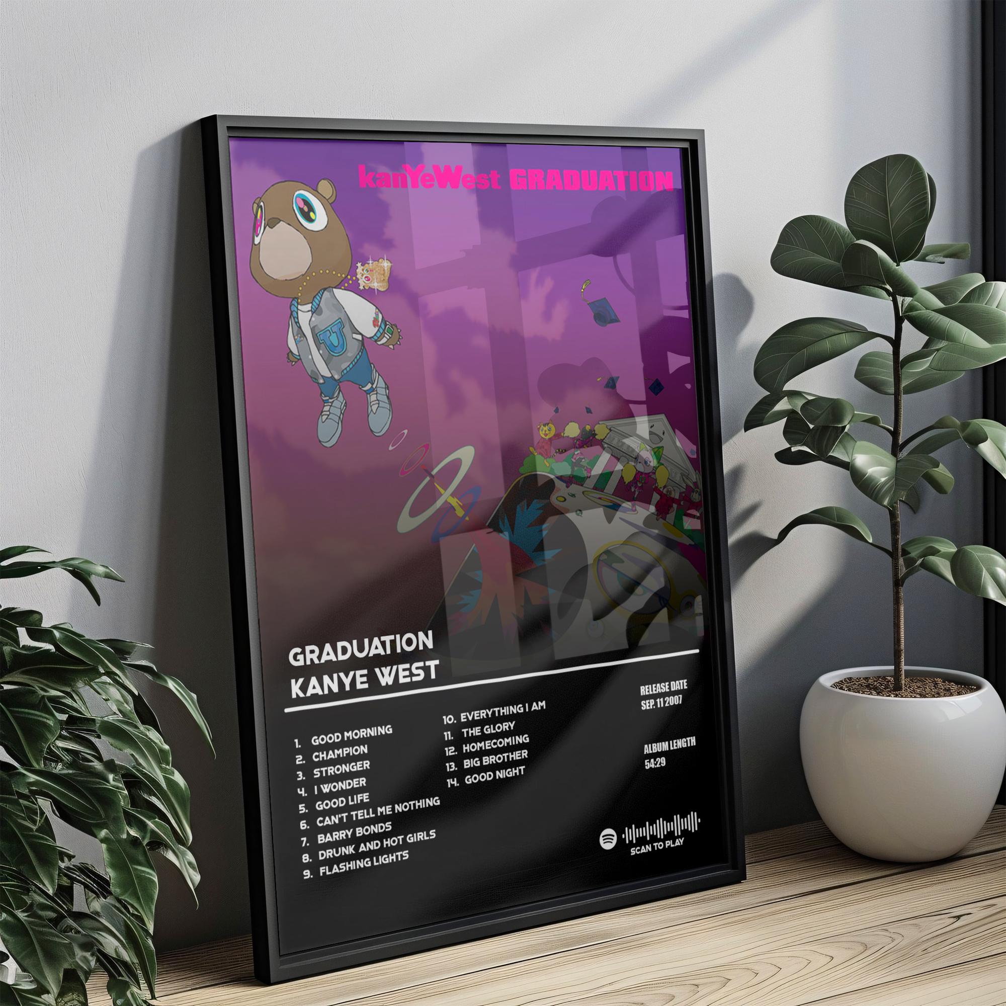 Kanye West Graduation Album Cover Poster Music Wall Art Affordable Gift ...