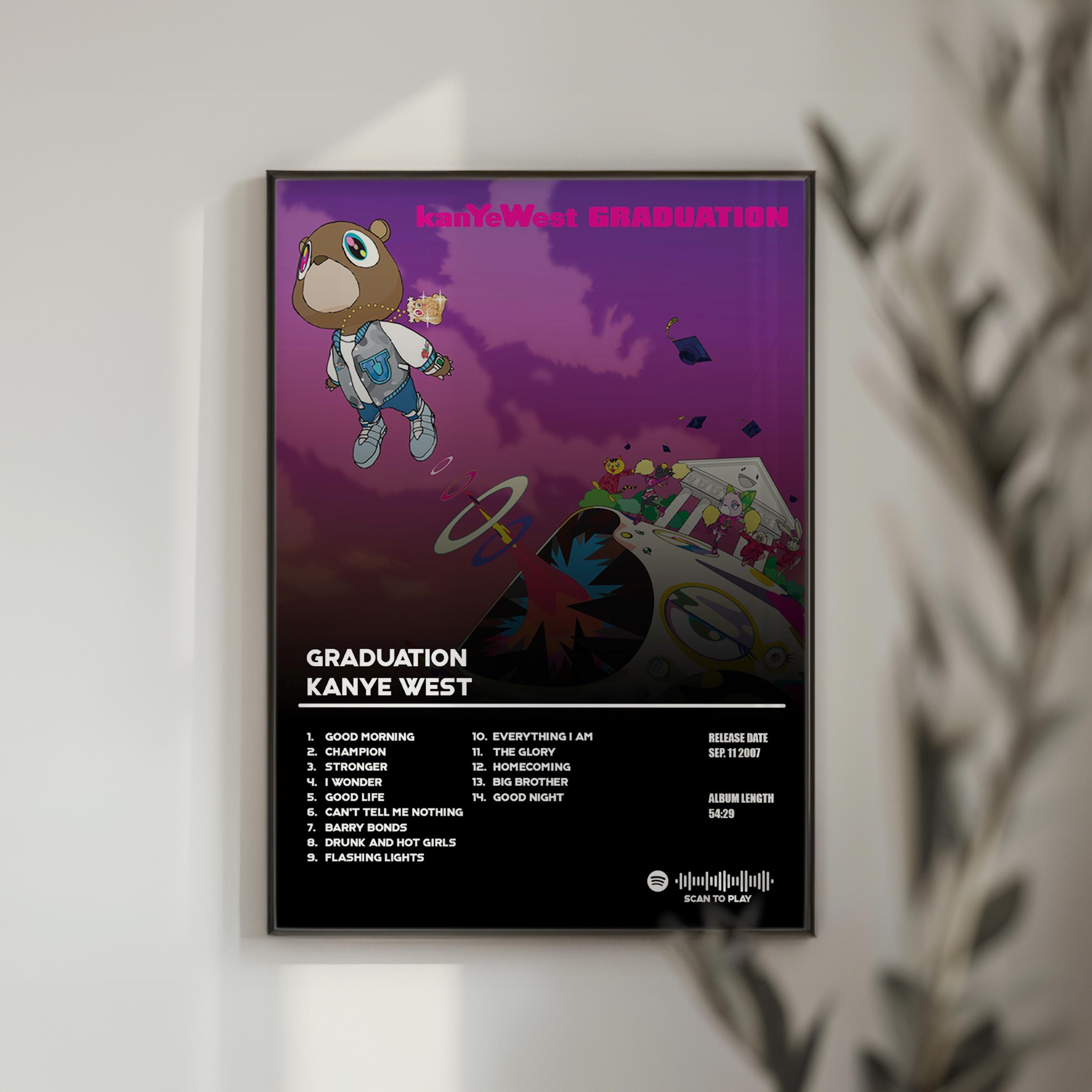 Kanye West Graduation Album Cover Poster Music Wall Art Affordable Gift ...